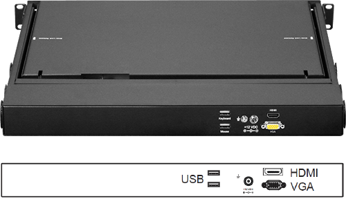 F1417, 1U 17" Ultra Short Depth FHD LED-backlit LCD Console Drawer ...