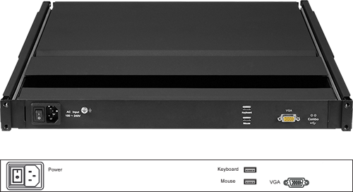 L120, 1U 20" LCD Console Drawer | Austin Hughes