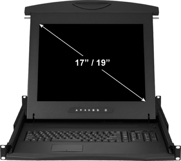 N117 / N119, 1U LED-backlit LCD Console Drawer | Austin Hughes