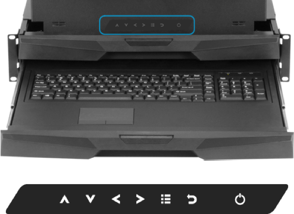 RKP2417 / 2419, 2U Dual Slide 17" LED-backlit LCD Console Drawer ...