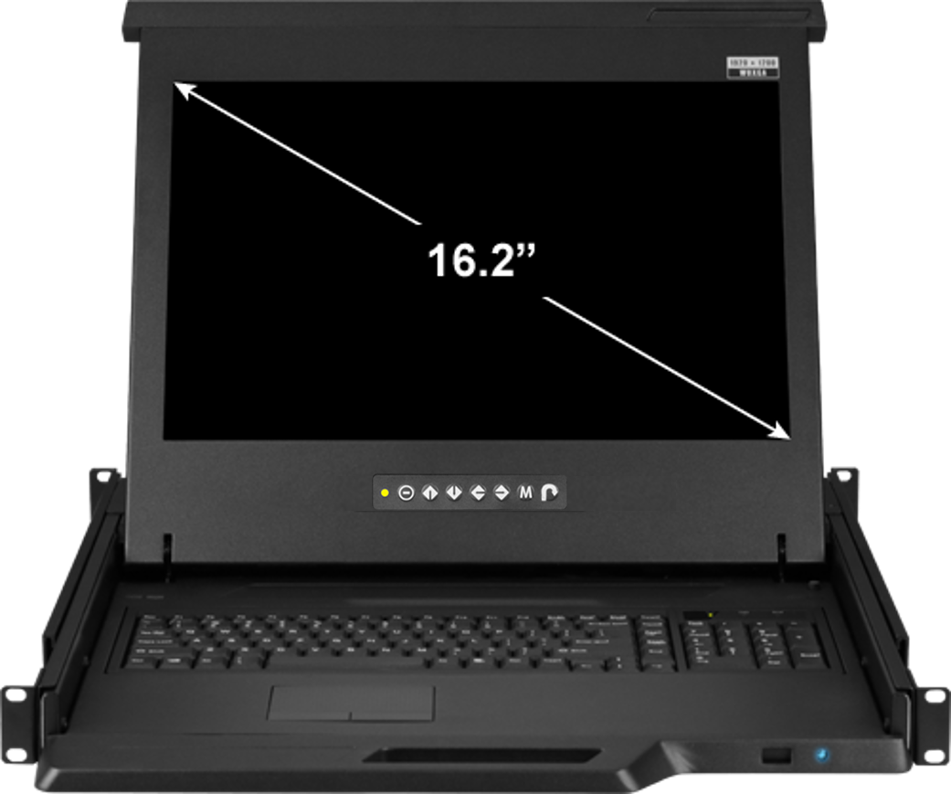 X117, 1U 16.2" WUXGA LED-backlit LCD Console Drawer | Austin Hughes