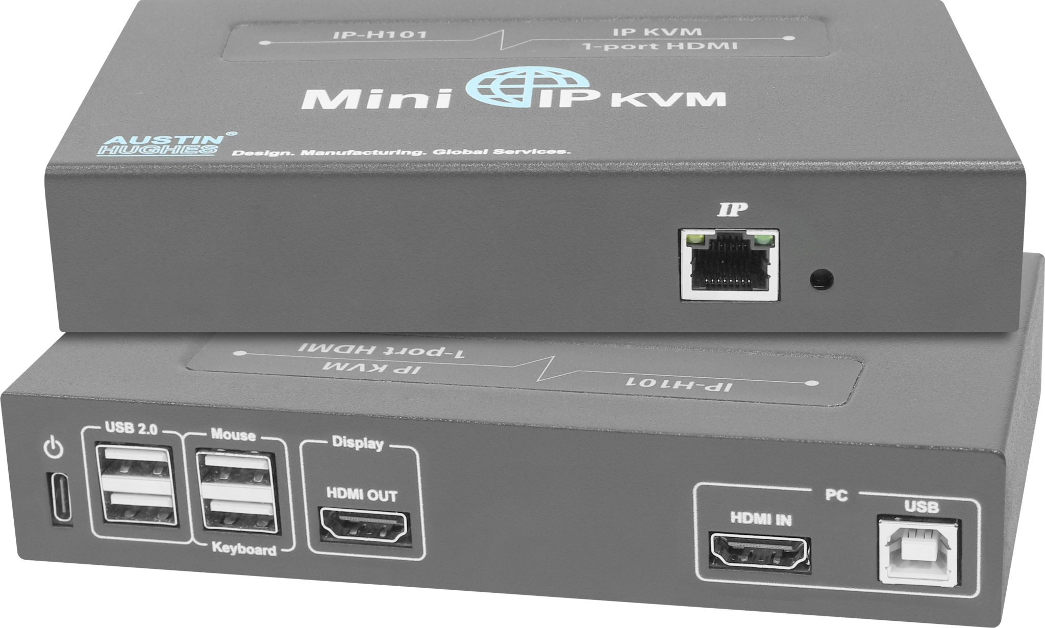 IP-H101, 1-port HDMI Mini IP KVM Series | Austin Hughes