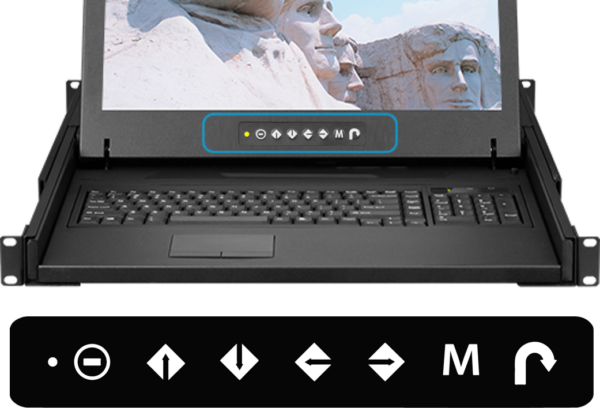 RKP117 / 119, 1U 17" / 19" LED-backlit LCD Console Drawer | Austin Hughes